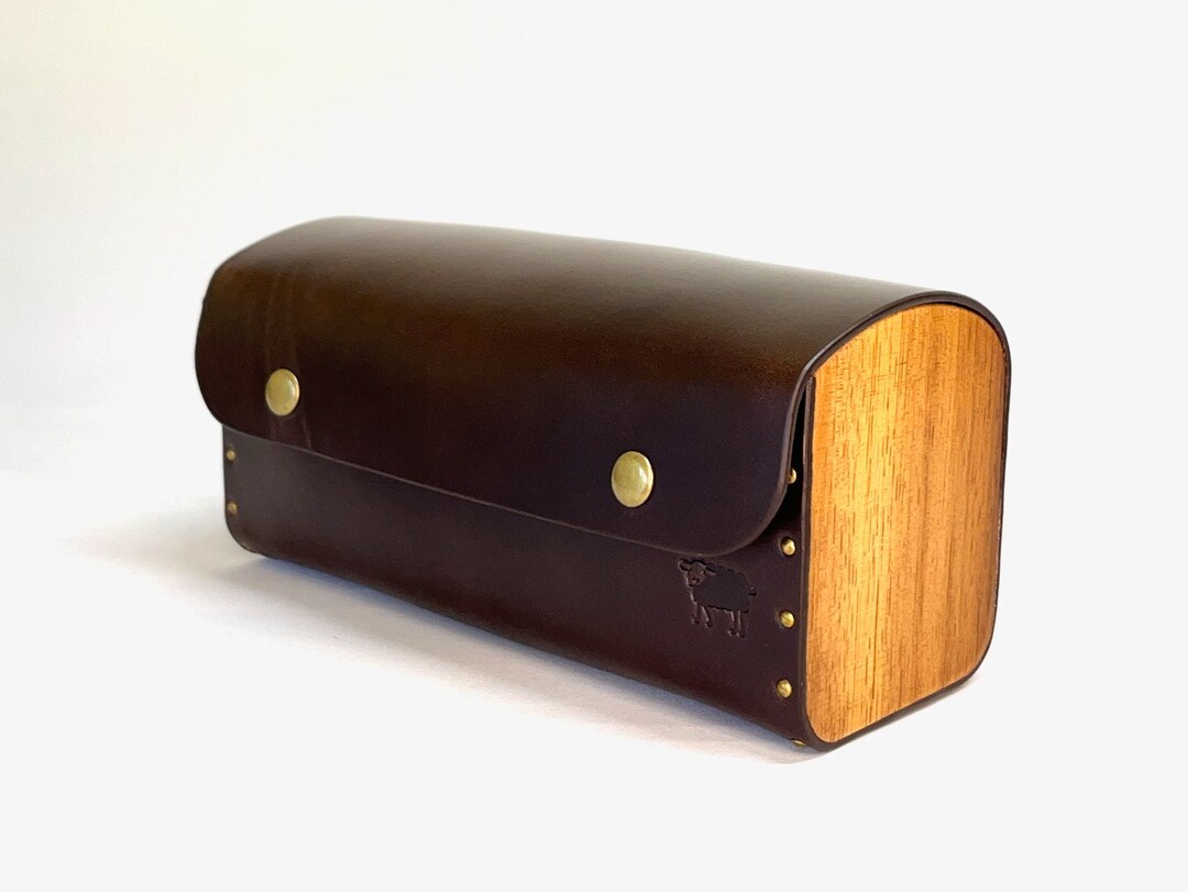 Leather Box, General Purpose Box, Leather Case, Wooden Gusset Leather ...