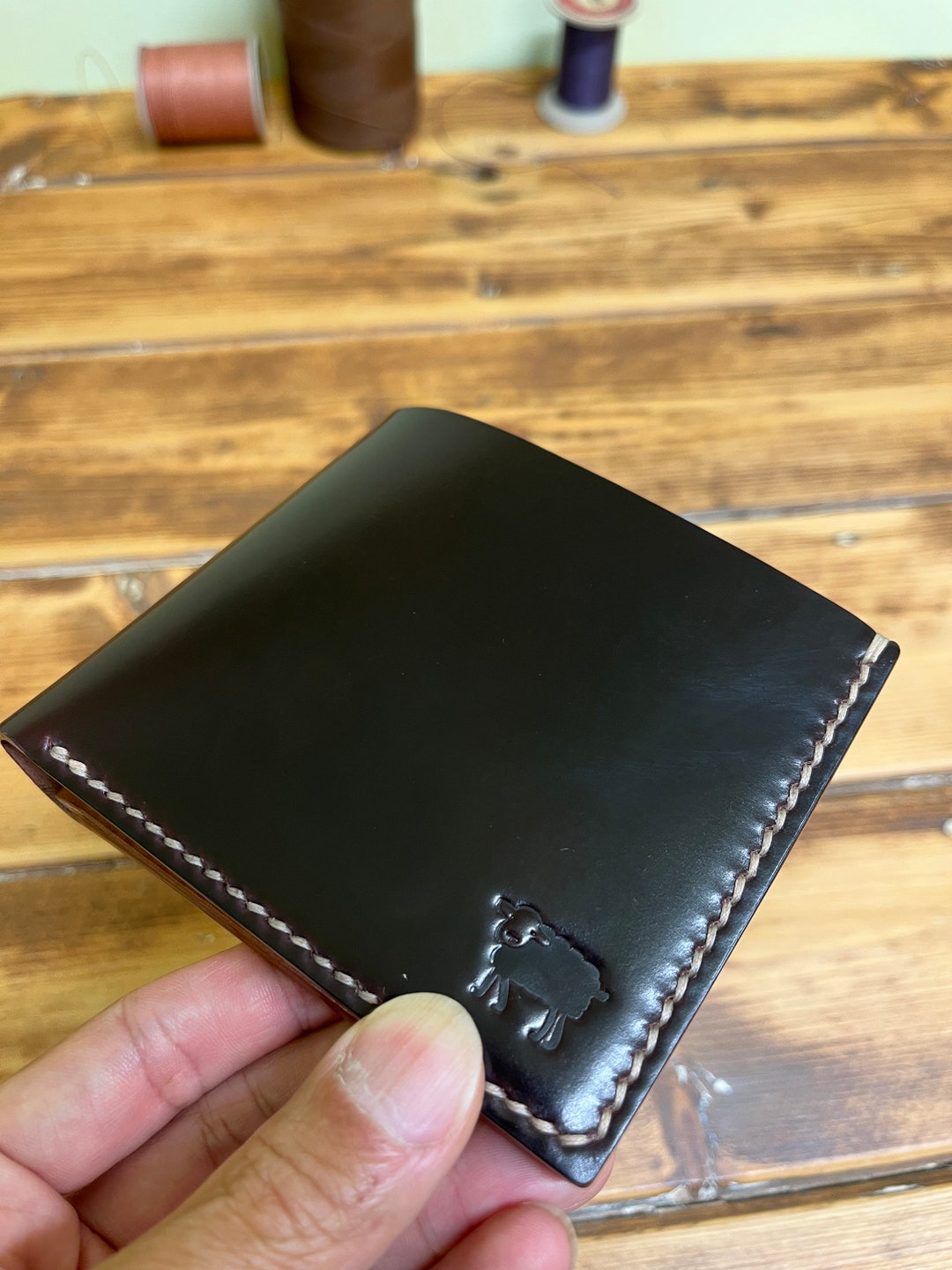 Horween No.8 Wallet Horween Shell Cordovan Wallet Men - Etsy