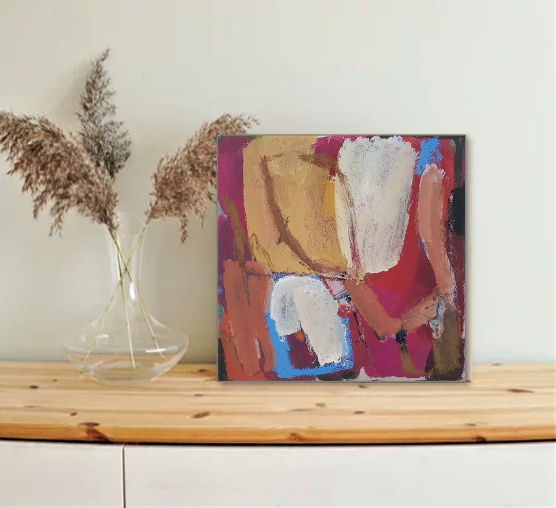 Bold Abstract Minimalist Painting, Original Fine Art, Neutral Colors - Etsy