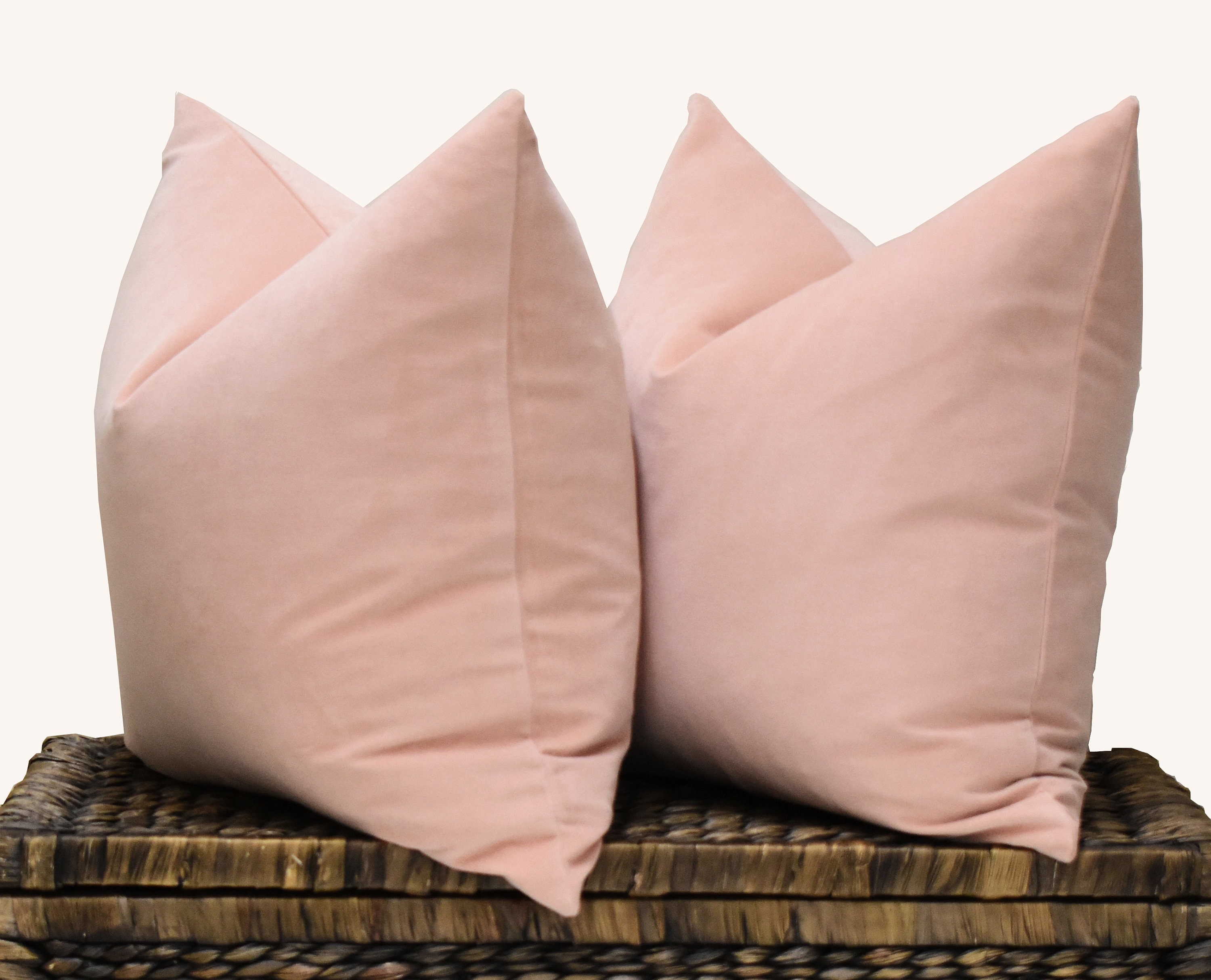 Blush Velvet Cushion Pink Velvet Pillow Cover Soft Pink Throw - Etsy