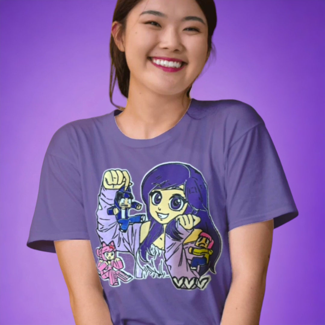 Aphmau Shirt Noi Ein KC T Shirt Girls Minecraft Youtube Purple Kitty ...