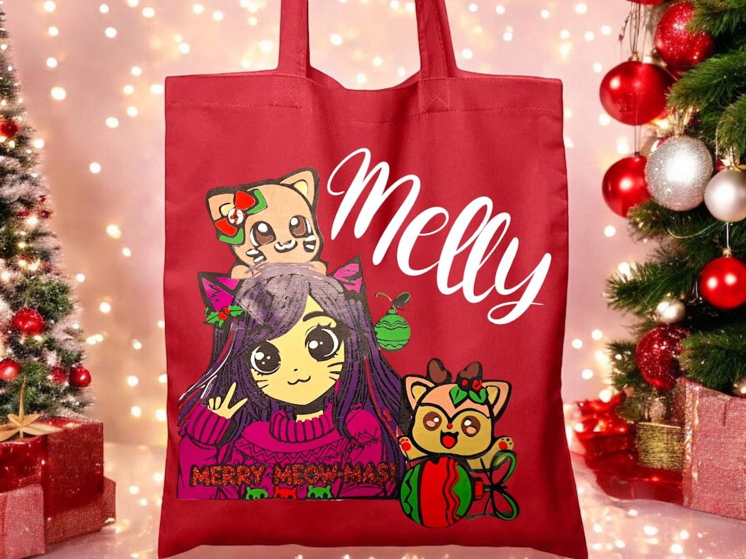 Personalized Aphmau Meemeow Christmas Stocking Tote | Custom Name ...