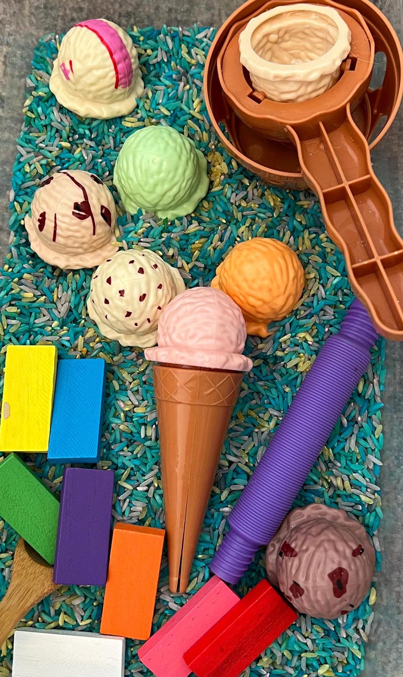 Ice Cream Scoop Theme Sensory Filler for Sensory Play, Sensory ...