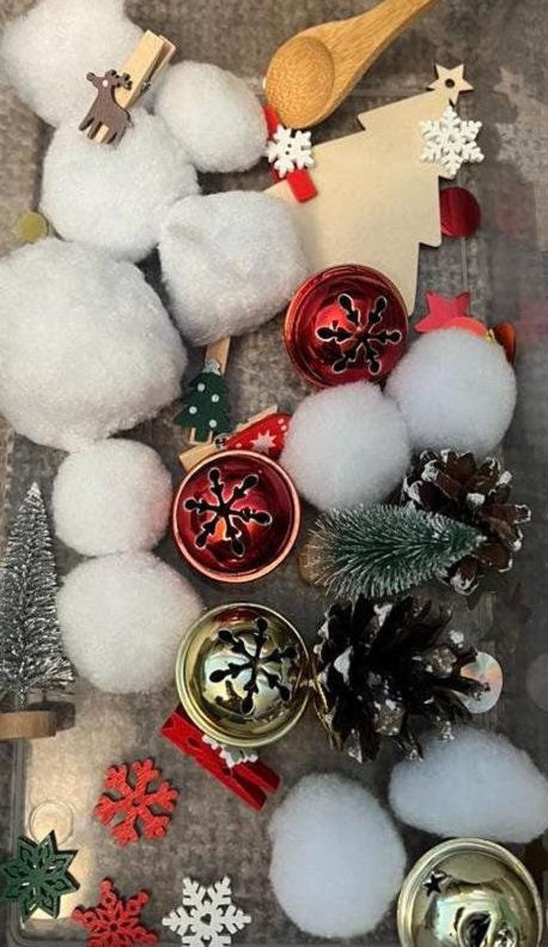 Christmas Theme Sensory Filler for Sensory Play, Holiday Sensory ...