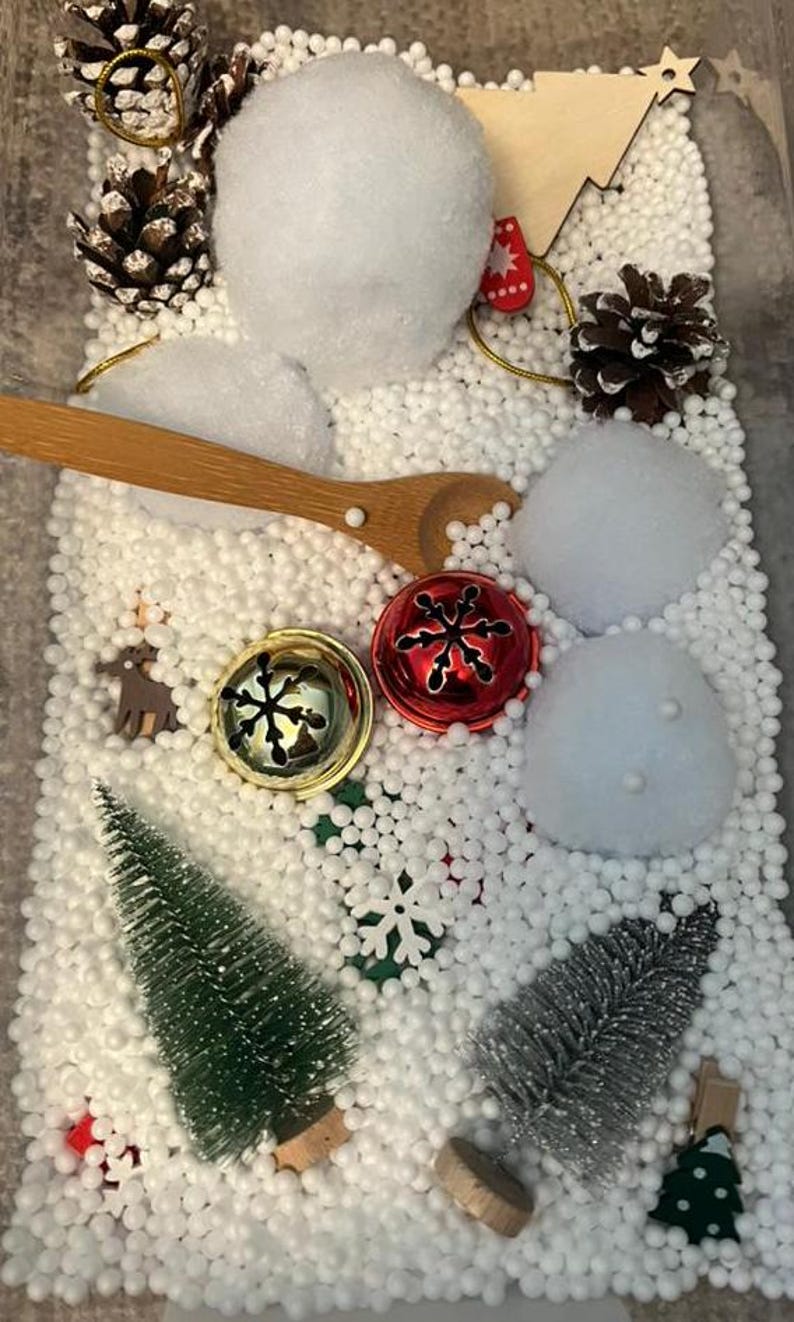 Christmas Theme Sensory Filler for Sensory Play, Holiday Sensory ...
