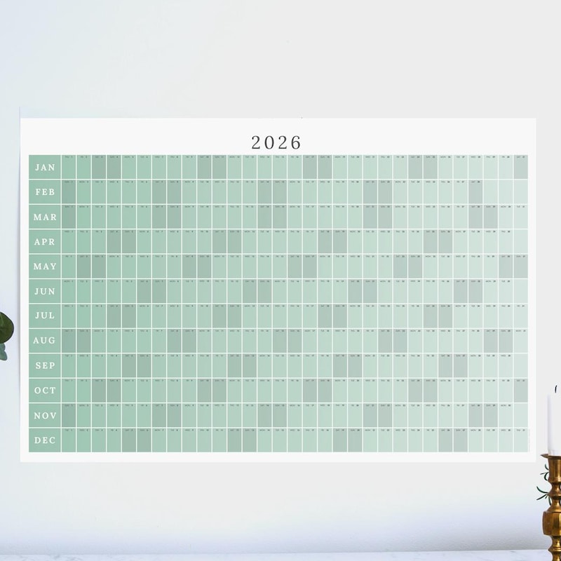Extra Large Wall Calendar - Etsy