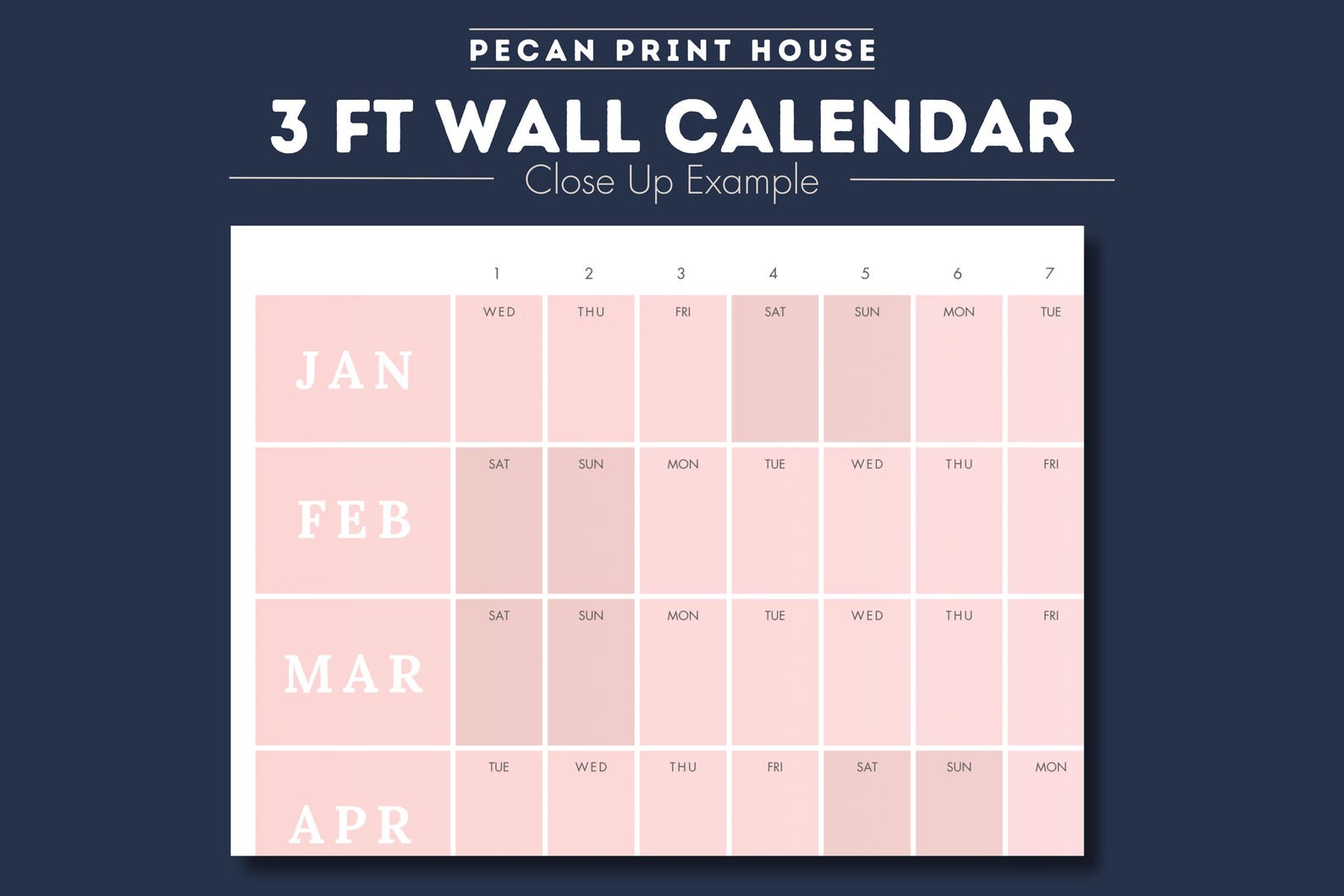 2025 Full Year Wall Calendar Large Yearly Wall Calendar, Colorful ...