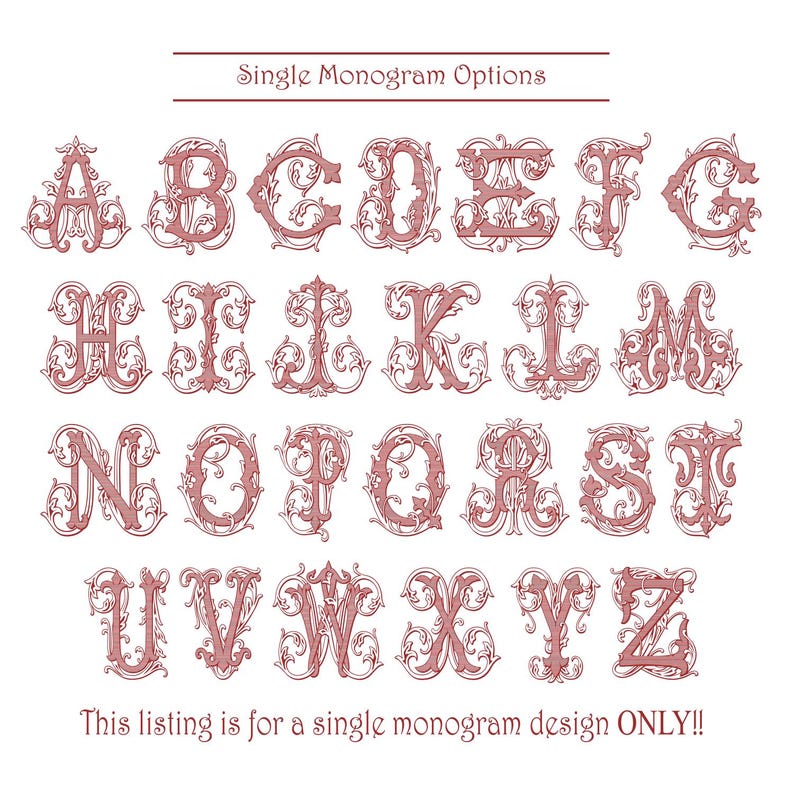 Vintage Filigree Monogram Cake Topper, Initial Wedding Decor - Etsy