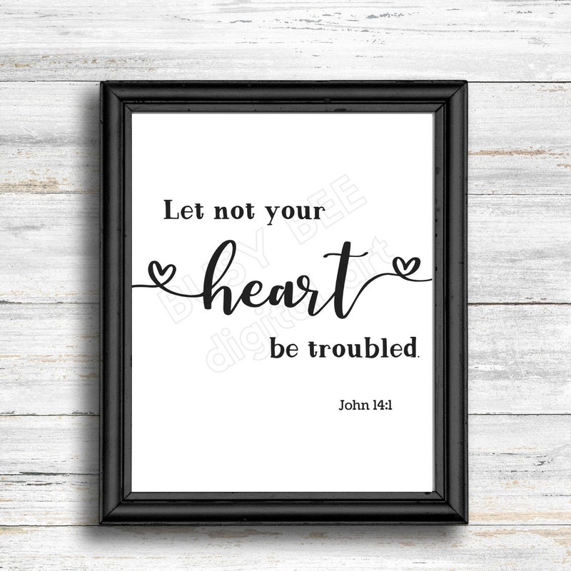 Let Not Your Heart - Etsy