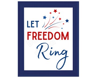 Let Freedom Ring Vinyl Stencil Patriotic Stencil Freedom - Etsy