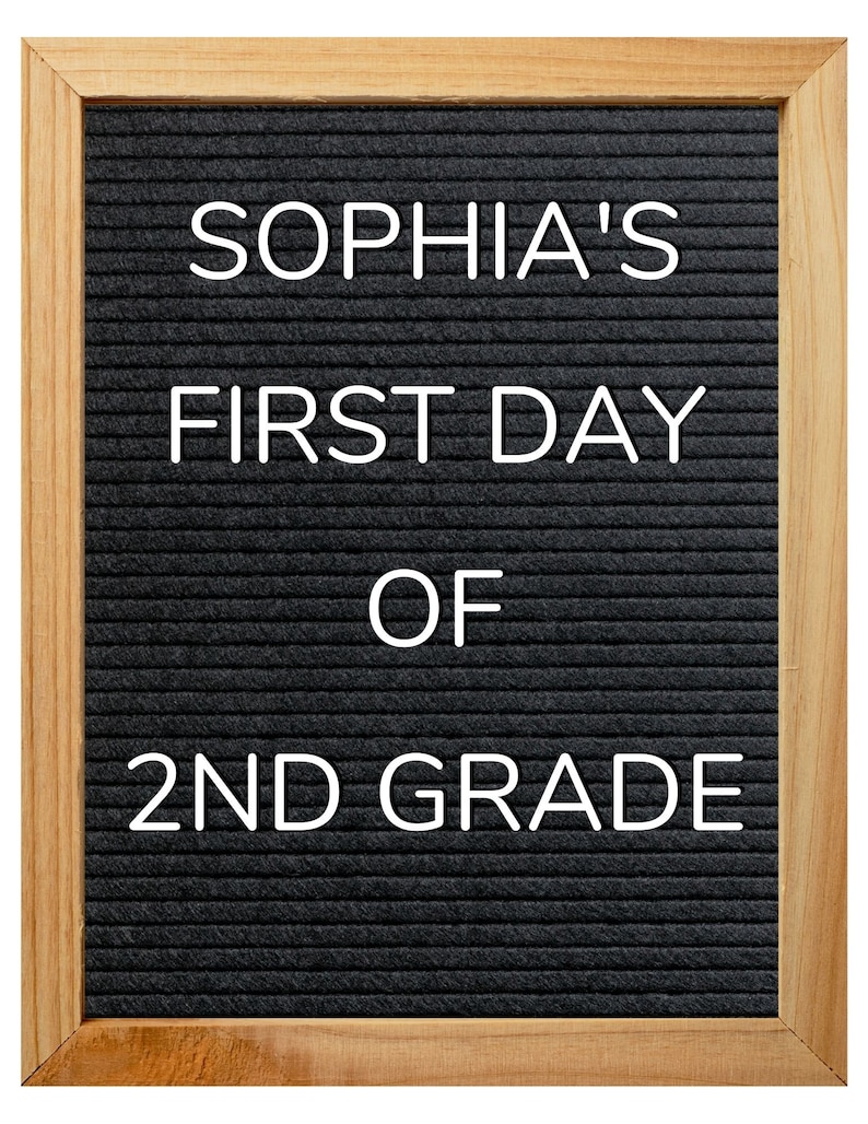 First & Last Day of School LETTER BOARD Printables PDF or - Etsy Canada