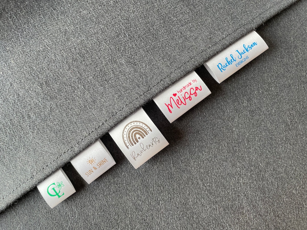 Custom White Labels, Ink: Black, Red, Blue, Green, Gold or Silver, Fold ...