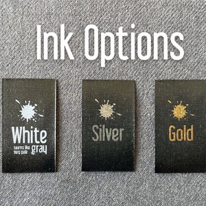 1000 Custom Fold Over Black Satin Tags, Custom Logo Black Labels ...
