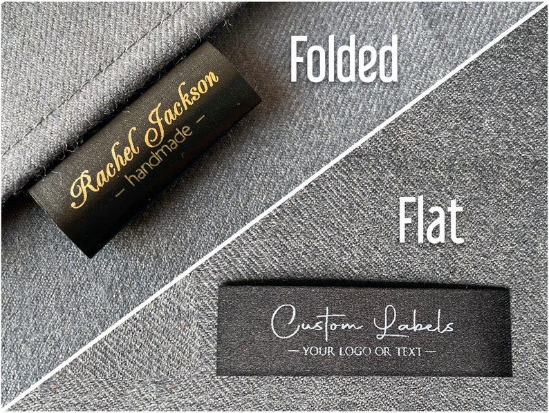 Custom Sewing Labels Personalized Satin Tags - Etsy