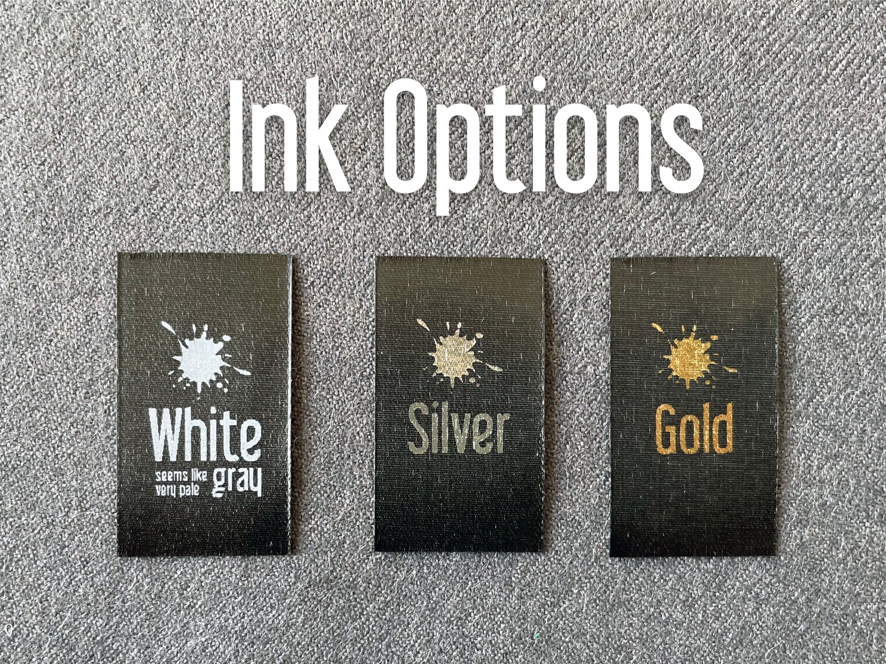 Black Satin Custom Labels on a Roll, 500-5000 per Roll Uncut Black ...