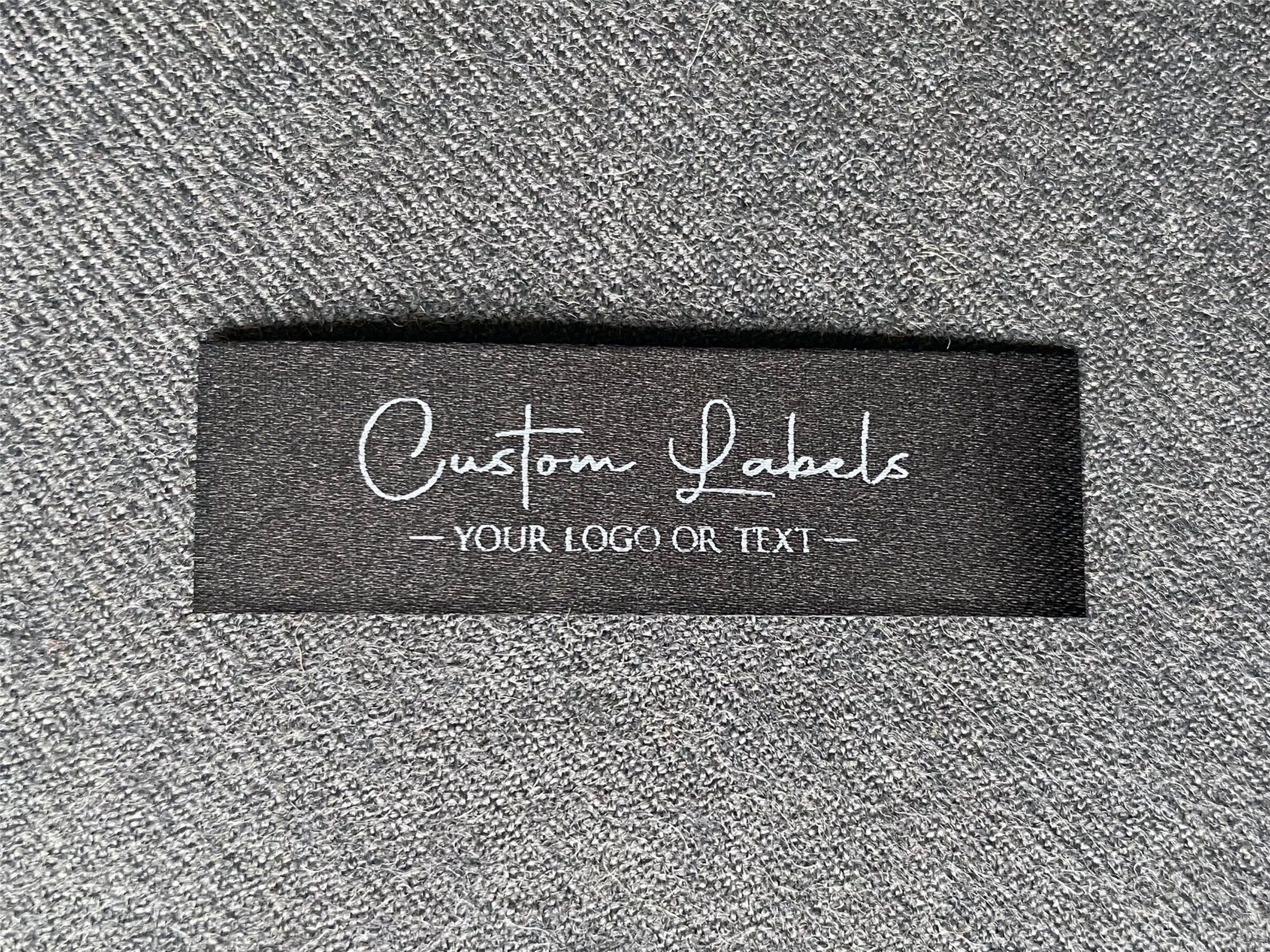 Black Satin Custom Labels on a Roll 500-5000 per Roll Uncut - Etsy Canada