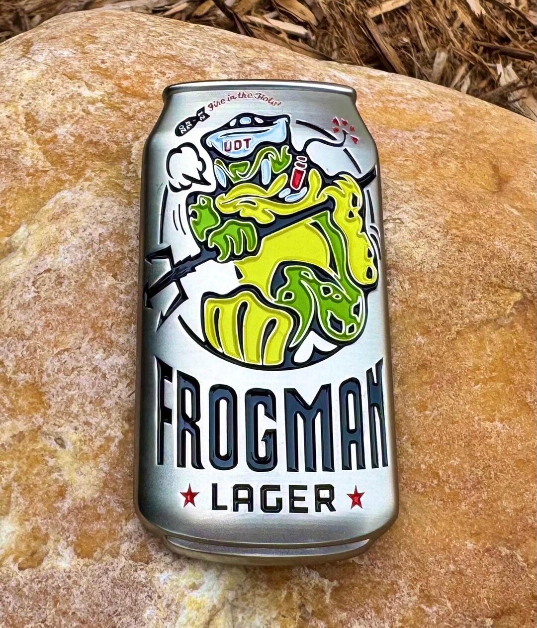U.S. Navy Seals Bone Frogman Lager Skull Skeleton Frog Seal Beer ...