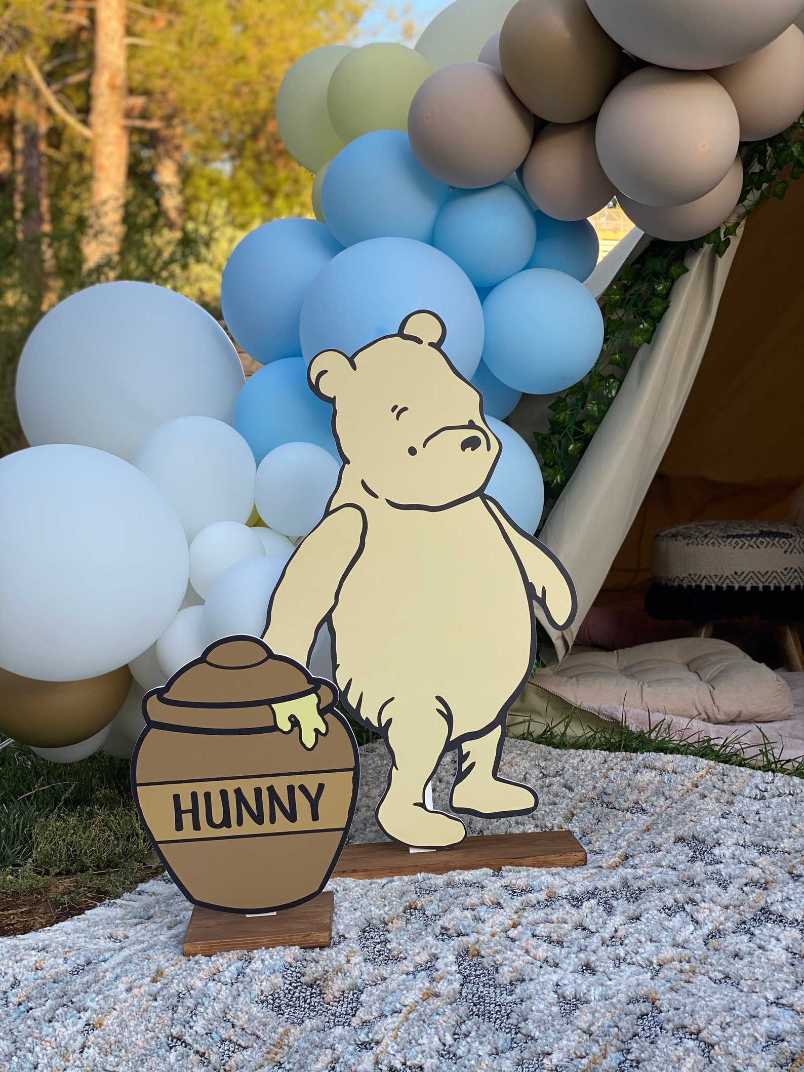 Vintage Winnie the Pooh “pooh” Inspired Party Prop Cut Out Yard ...
