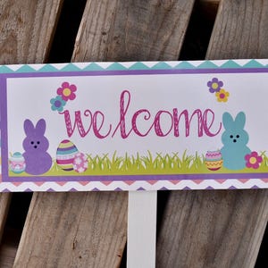 Easter Yard Signs! Welcome or Happy Easter Sign! - Etsy
