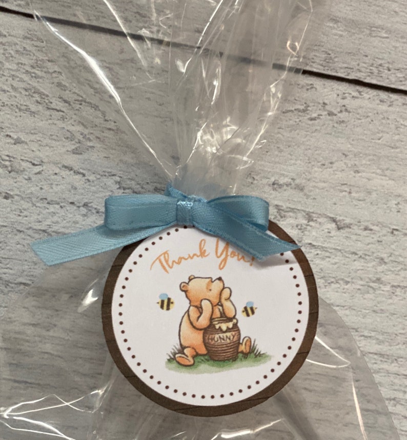 Thank You Stickers Vintage Pooh Bear 2 Inch Thank You Tags | Etsy