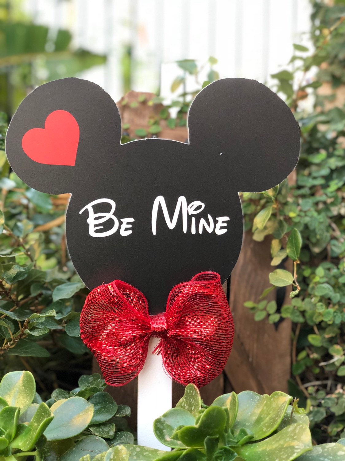 Valentine's Day Decorations Disney Inspired Yard Art - Etsy