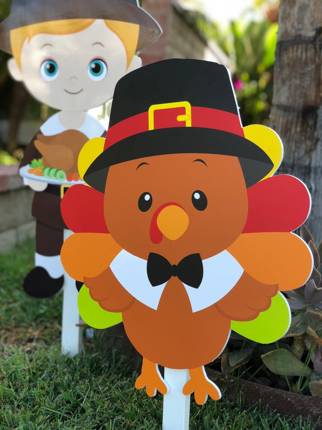 Thanksgiving Turkey Cutout Yard Decoration | Etsy