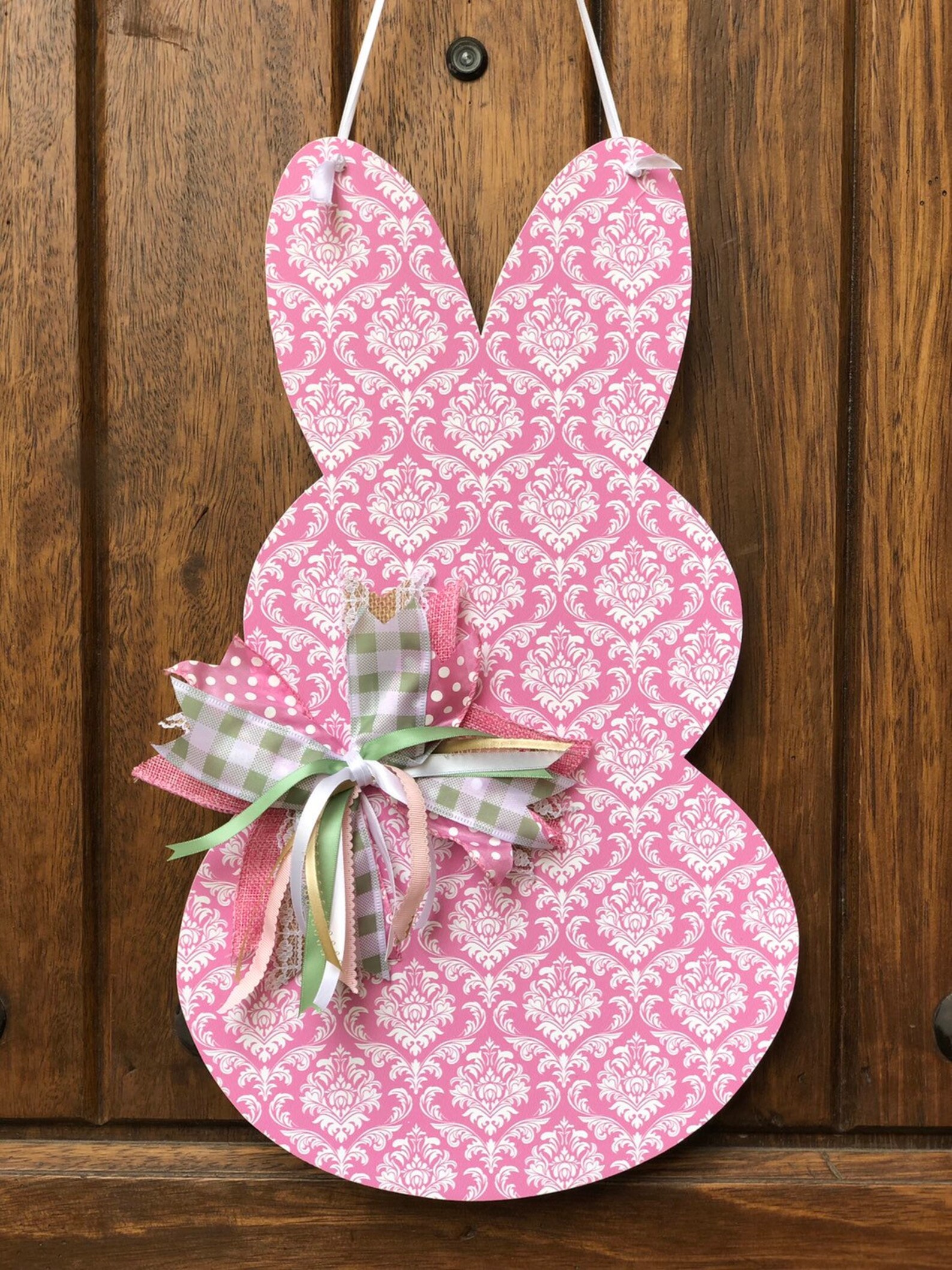 Shabby Chic Peep Door Hang With an Adorable Decorative Bow for - Etsy