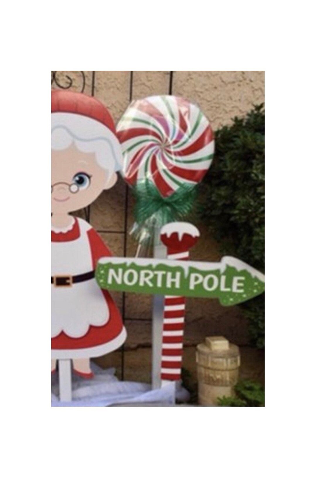 North Pole Christmas Yard Sign - Etsy