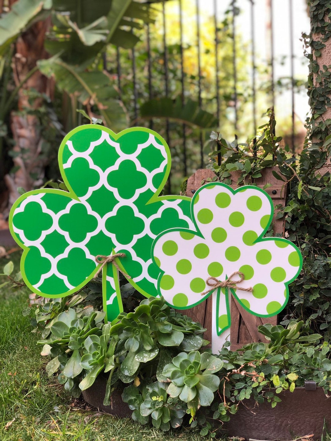 St. Patrick’s Day Shamrock Yard Decor - Etsy