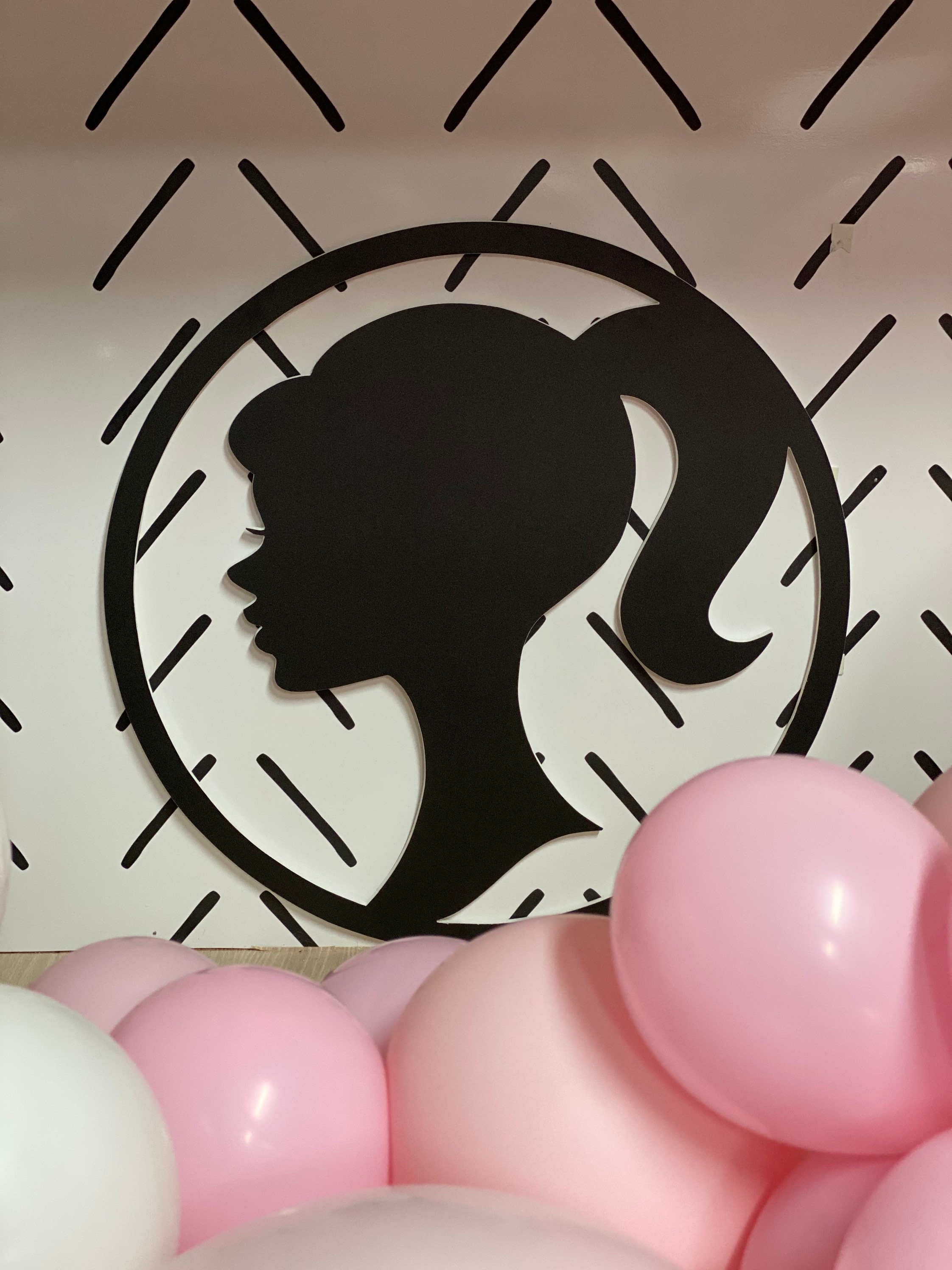 Party Décor Party Supplies Barbie Silhouette Standee Prop Party ...