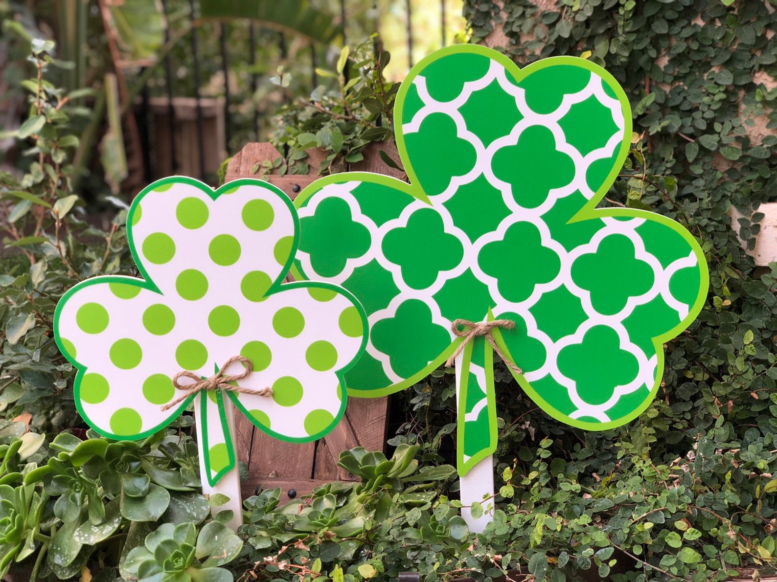 St. Patrick’s Day Shamrock Yard Decor - Etsy