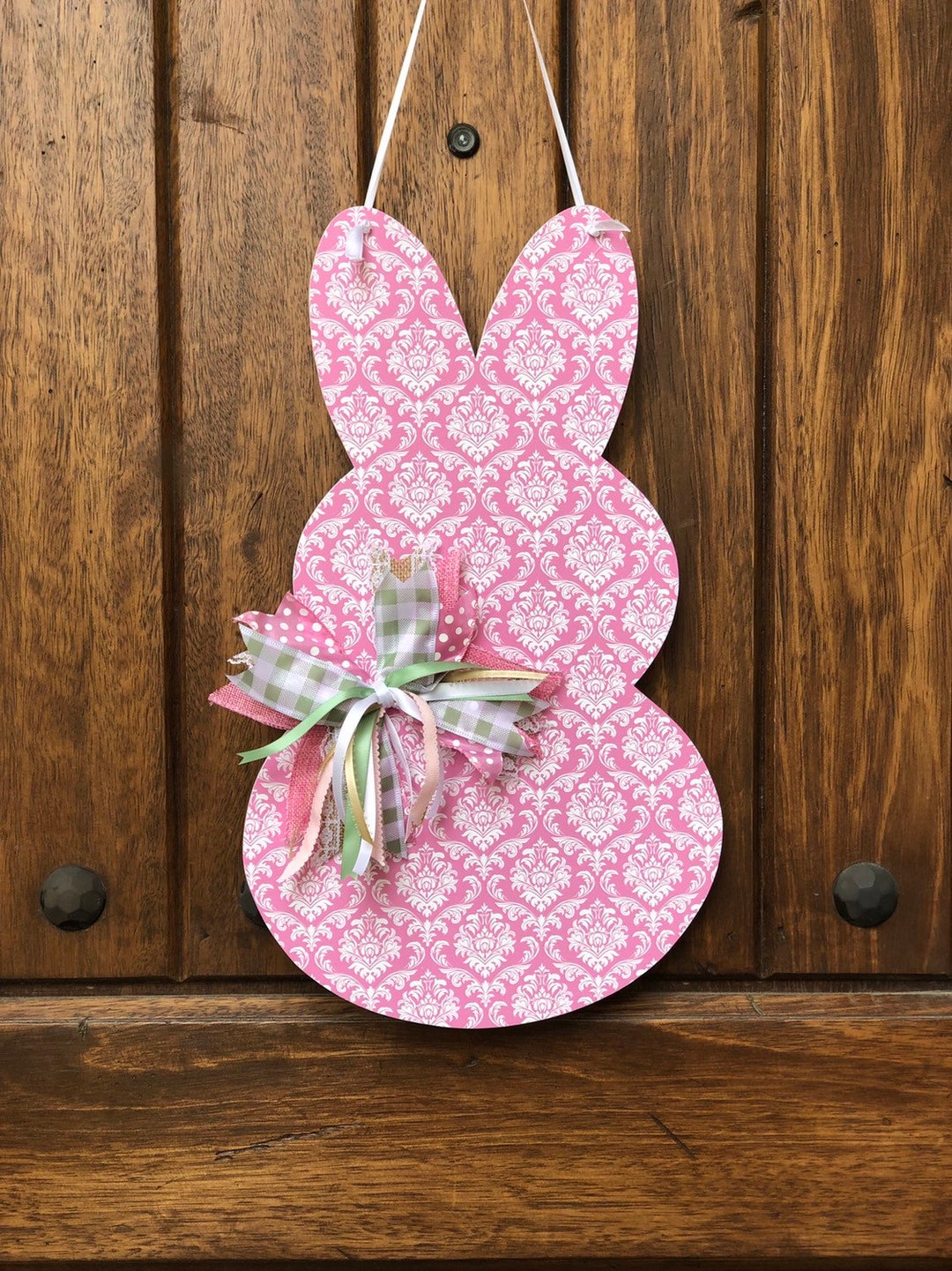 Shabby Chic Peep Door Hang With an Adorable Decorative Bow for Your ...
