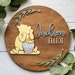 Customized Door Sign 12 Inches Wide X 1/2 Thick Round Vintage Winnie ...