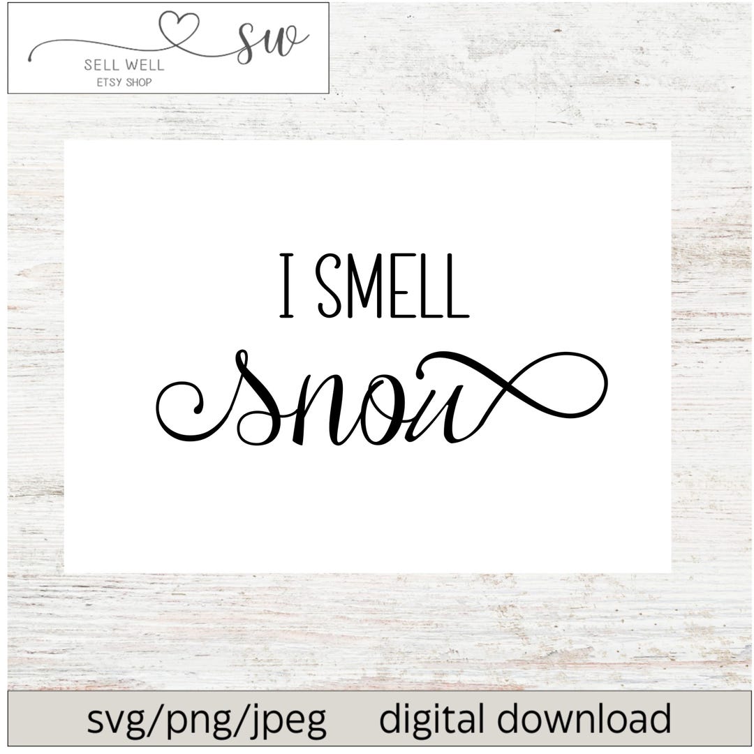 I Smell Snow, Humor, Gilmore Girls, Holiday, Funny Saying - Etsy