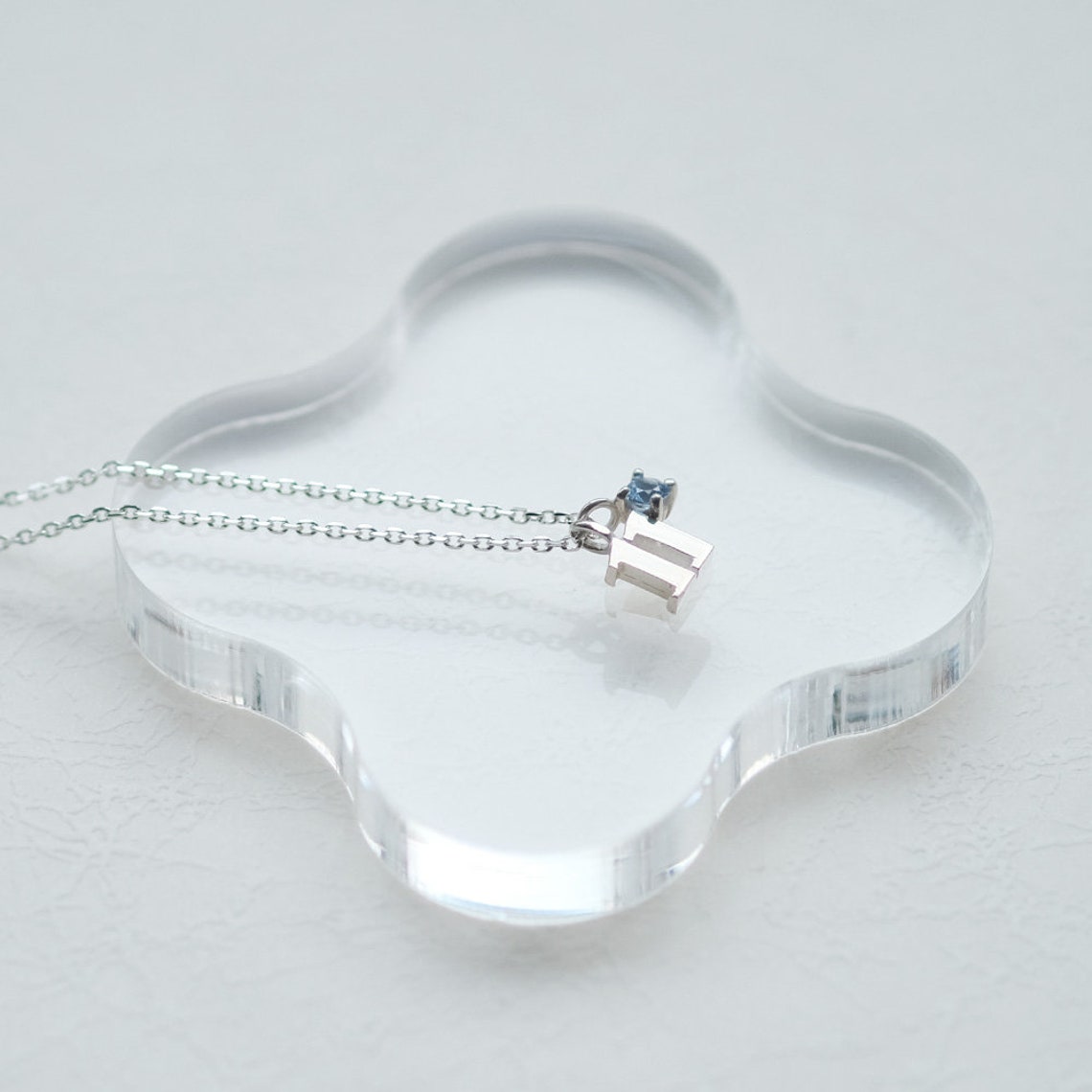 Number 11 Necklace Topaz Necklace 925 Sterling Silver Dainty Necklace ...