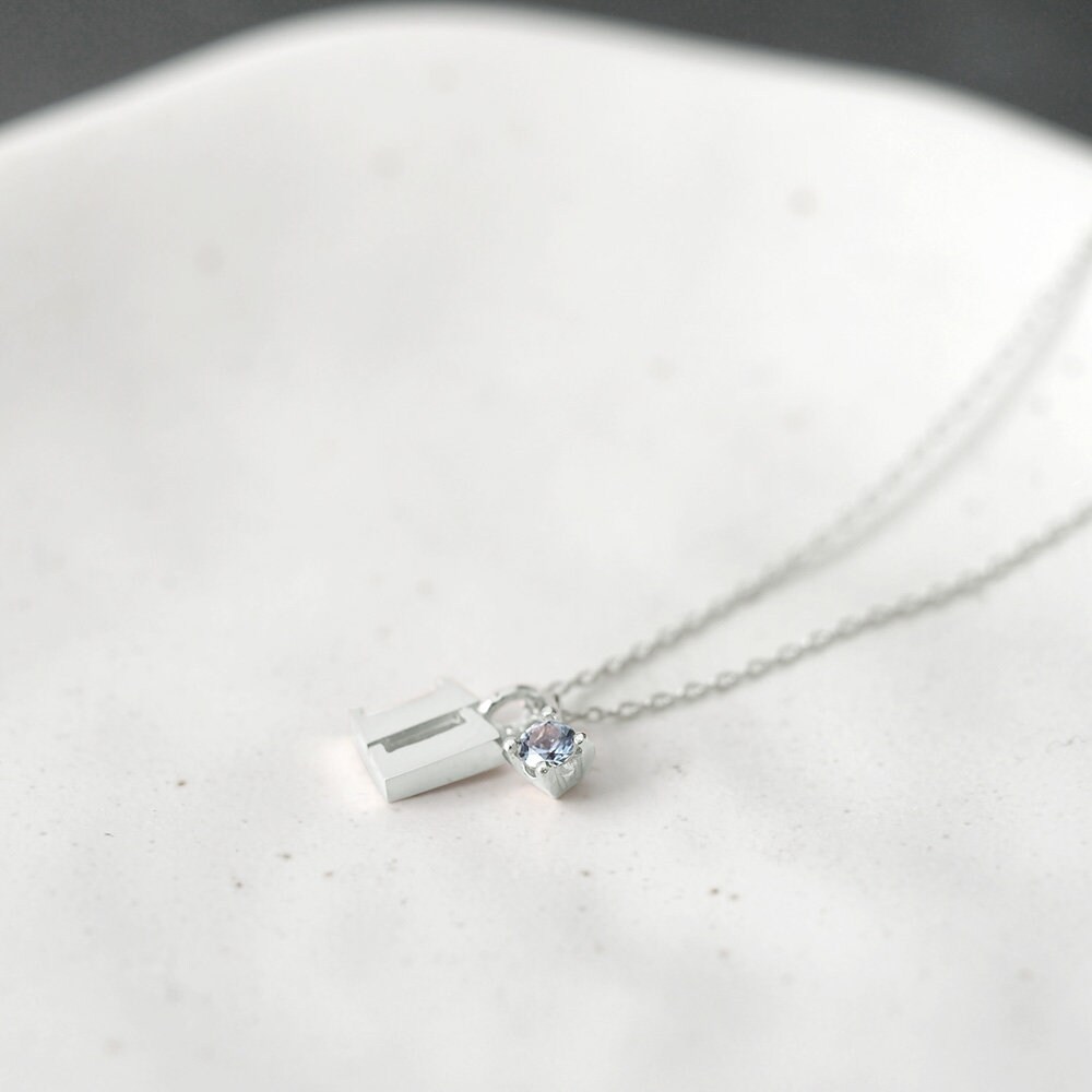 Number 11 Necklace Topaz Necklace 925 Sterling Silver Dainty Necklace ...