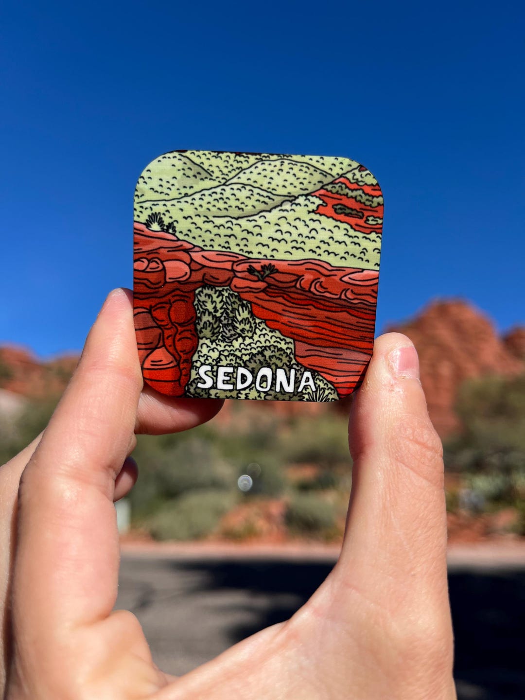 Devil's Bridge Illustration 2 Inch Sedona Fridge Magnet - Etsy