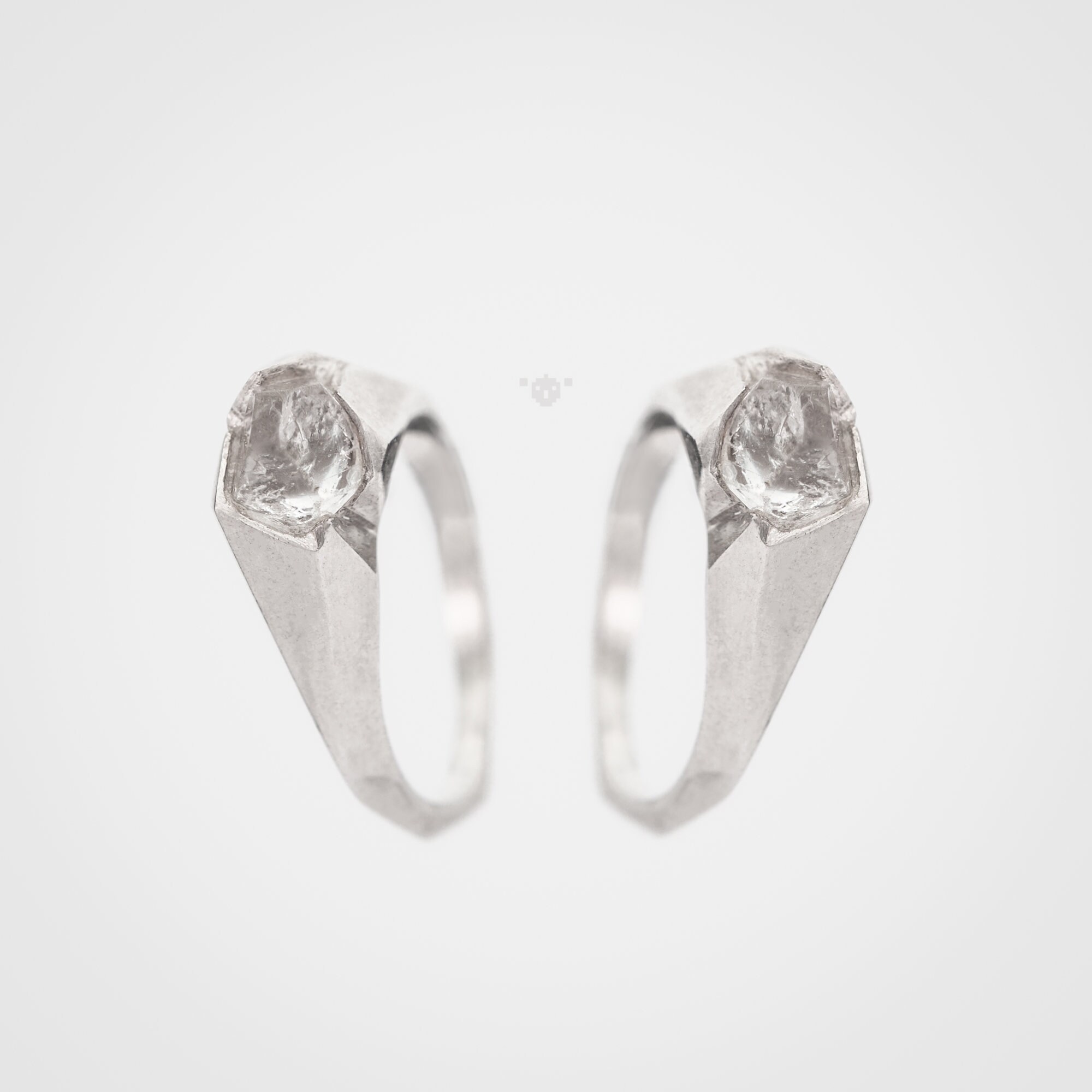 Ice Peak Ring in Sterling Silver With Quartz Crystal by H I | Etsy