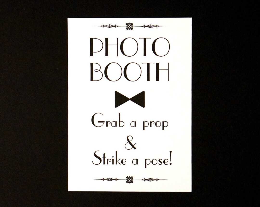 Photo Booth Sign - Digital Download - DIY Wedding - Printable Sign ...