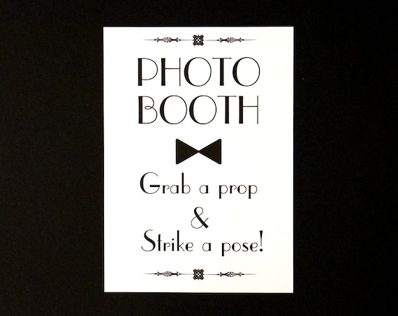 Photo Booth Sign Digital Download DIY Wedding Printable | Etsy