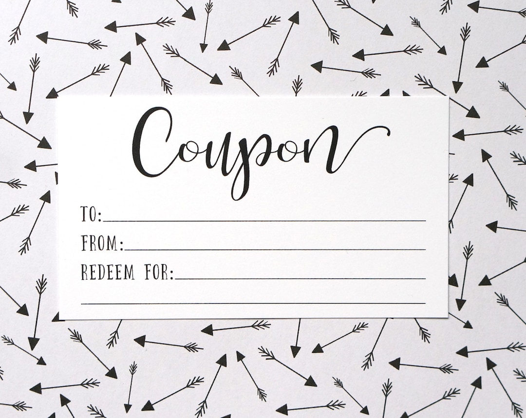 Coupon Cards - Blank Coupons - Coupon Book for Kids - Mother's Day ...