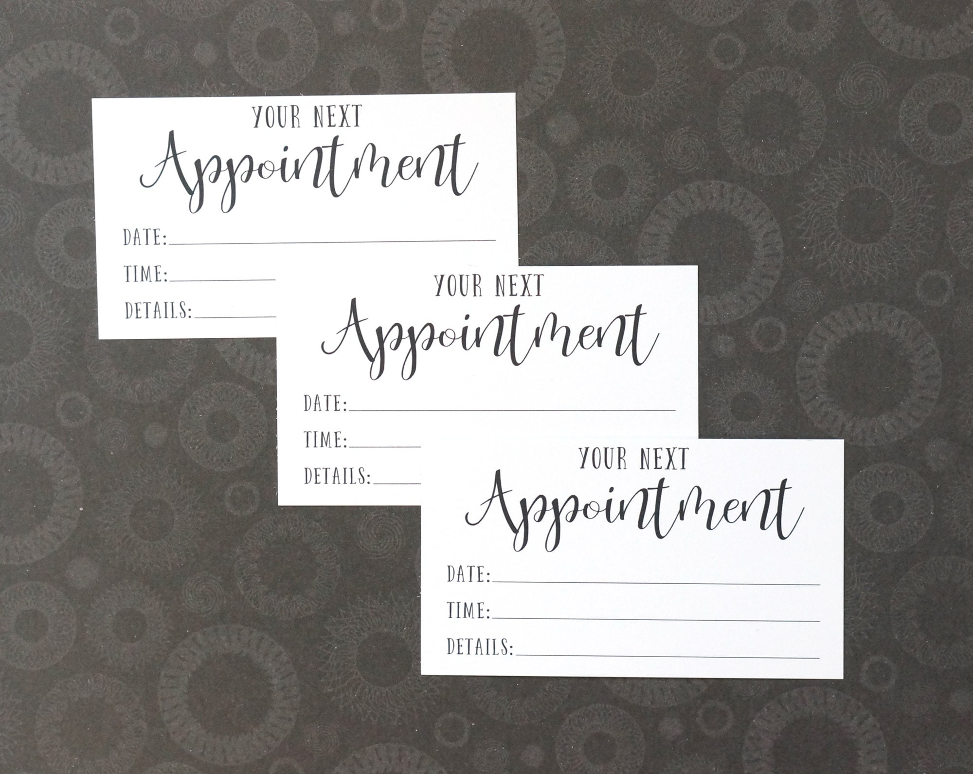 Printable Appointment Reminder Cards