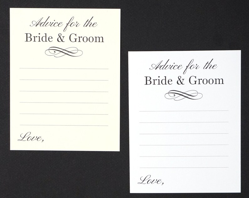 Advice for the Bride and Groom Couples Shower Wedding - Etsy