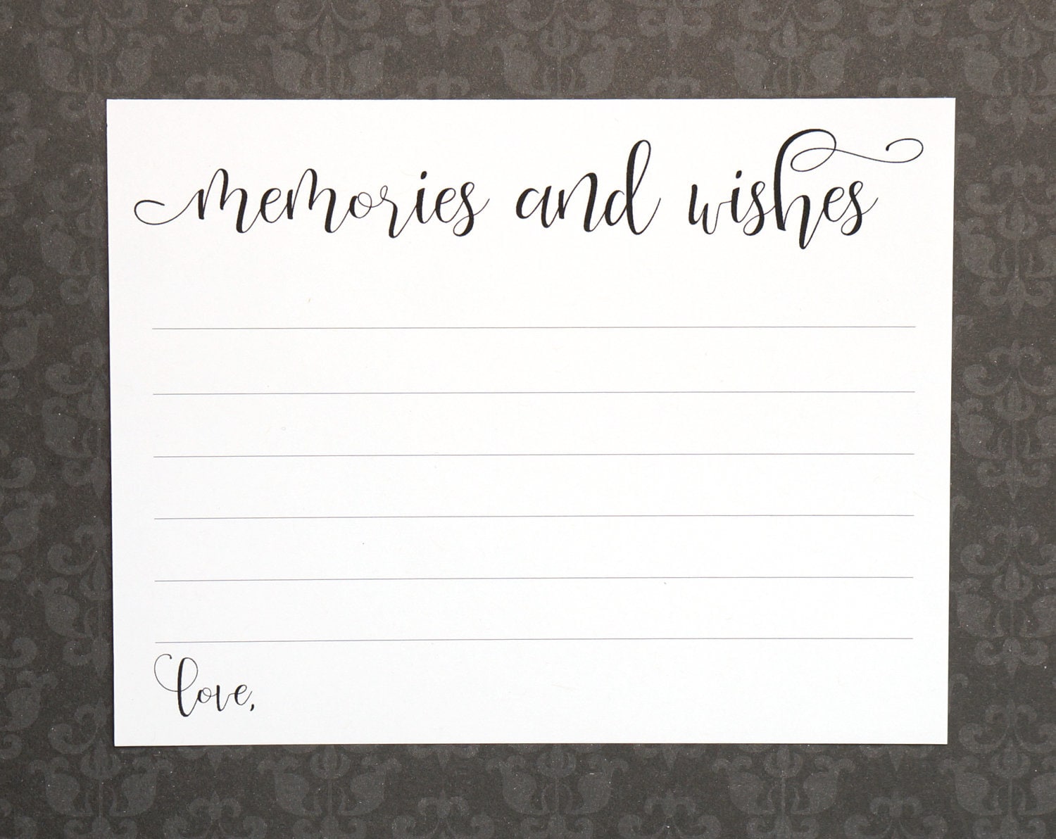 Memories and Wishes Cards - Birthday Party - Family Retirement ...