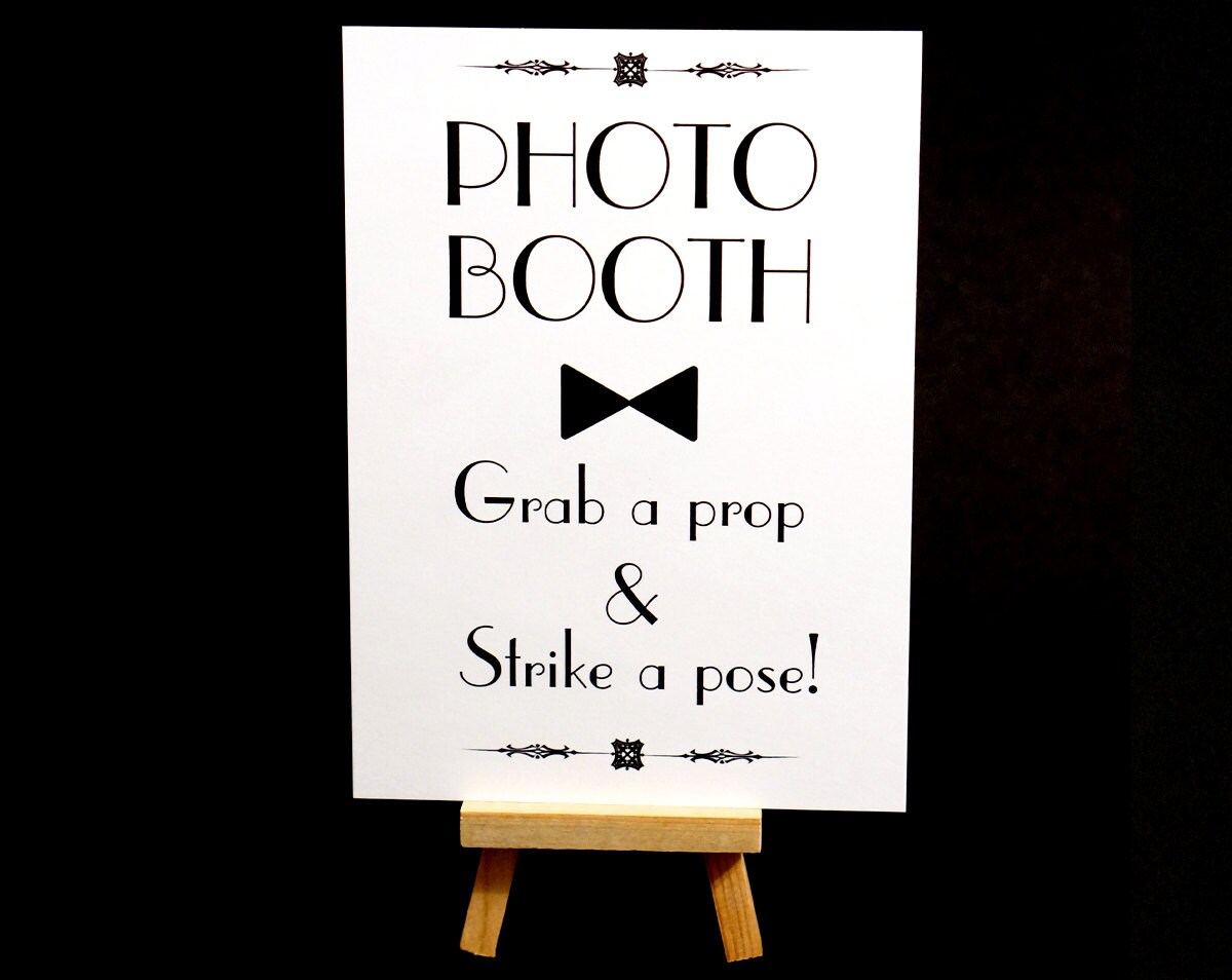 Photo Booth Sign Digital Download DIY Wedding Printable | Etsy
