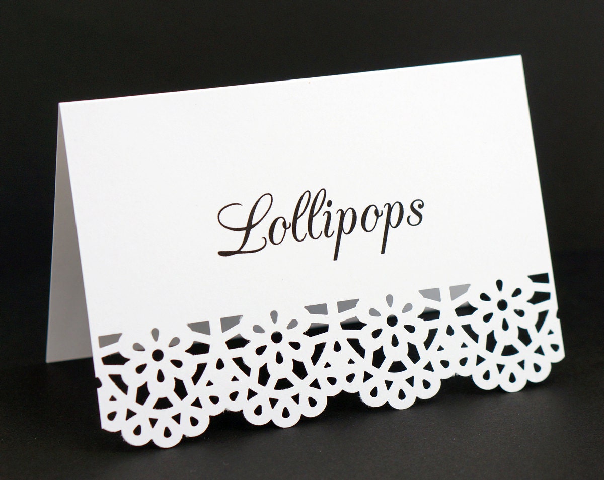 Food Labels - Food Place Cards - White Catering Food Signs - Wedding ...