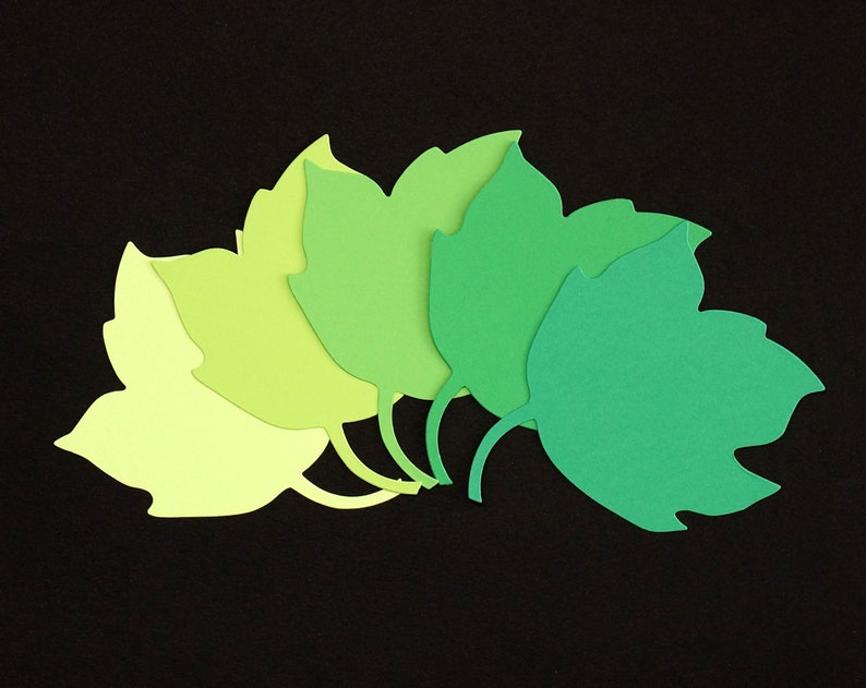 Nature Wedding - Large Green Paper Leaf - Botanical Outdoor Greenery ...