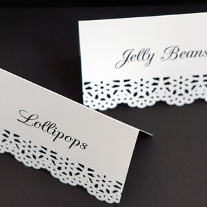 Food Labels - Food Place Cards - White Catering Food Signs - Wedding ...