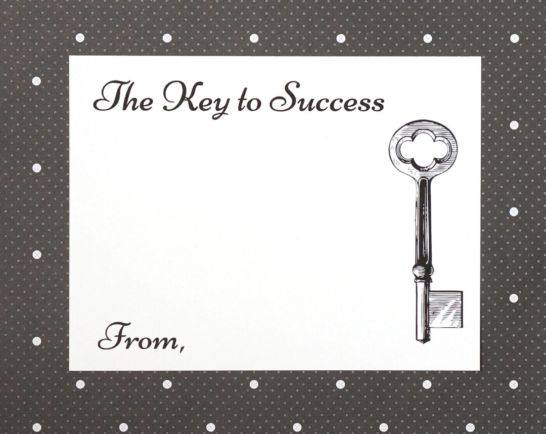 Key to Success - Graduation Advice Cards - Advice for the Graduate ...