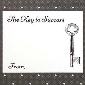 Key to Success - Graduation Advice Cards - Advice for the Graduate ...